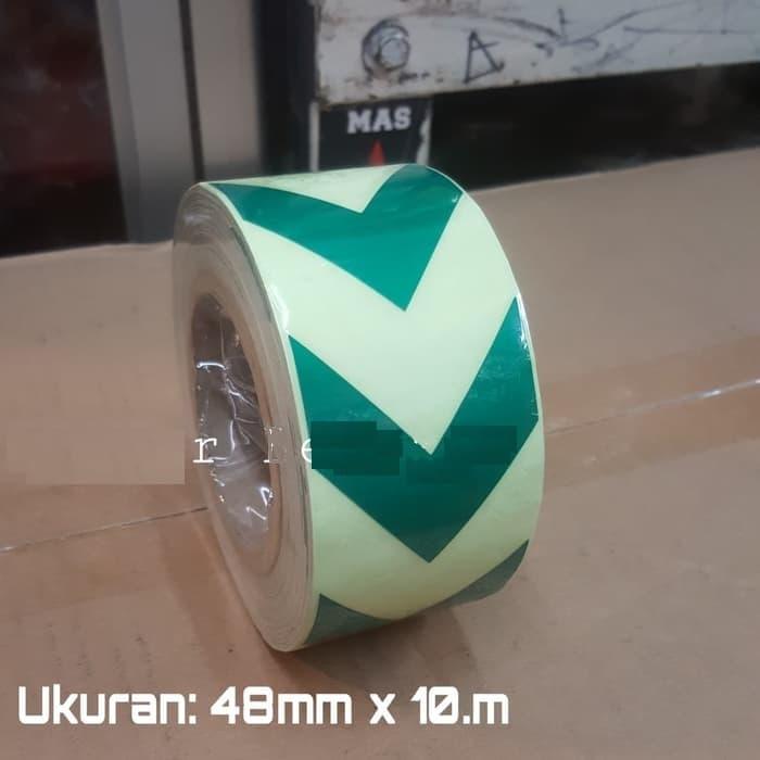 Jual Fosfor Glow In The Dark Stiker Panah Scotchlite Panah Ukuran ...