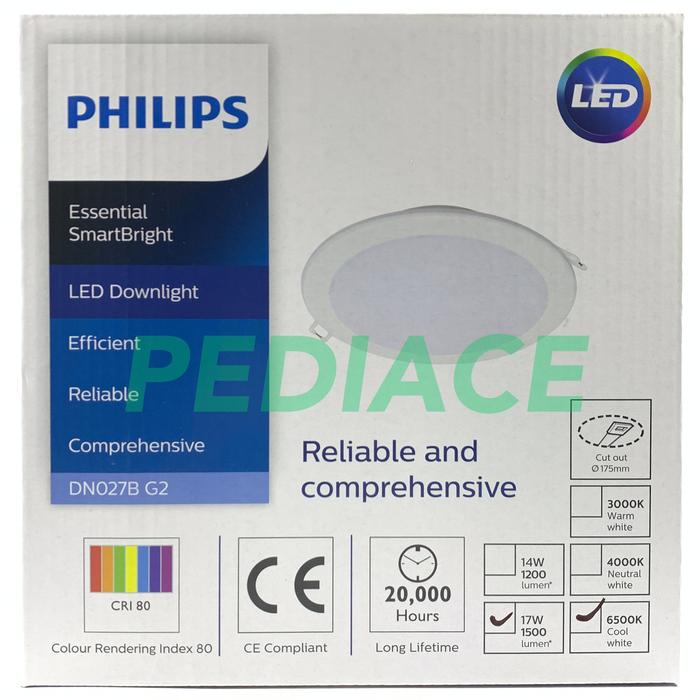 Jual Lampu Downlight Panel LED PHILIPS 17W 17 W 17WATT 17 WATT 7 ...