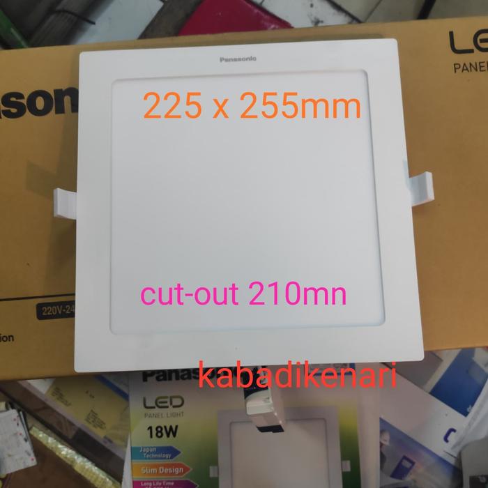 Jual PANASONIC DOWNLIGHT LED PANEL LIGHT 18 WATT KOTAK LAMPU TANAM 18W ...