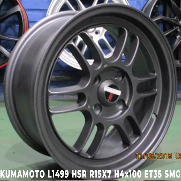 Promo Velg Mobil Ring 15 HSR KUMAMOTO L1499 - PCD H4x100 ET35 SMG Cicil ...