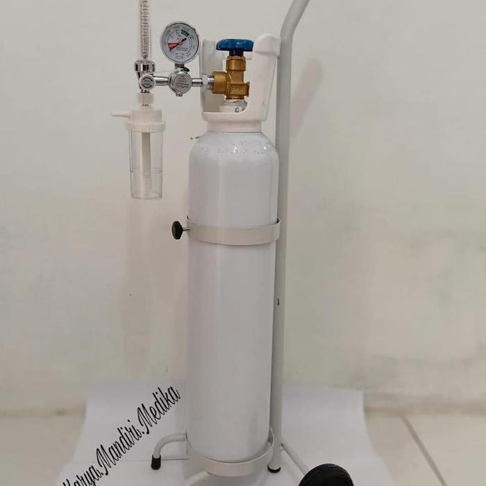 Jual Tabung Oksigen Set 3IN1 Siap Pakai ( Tabung,Regulator,Troli ) - Jakarta Selatan - karya ...