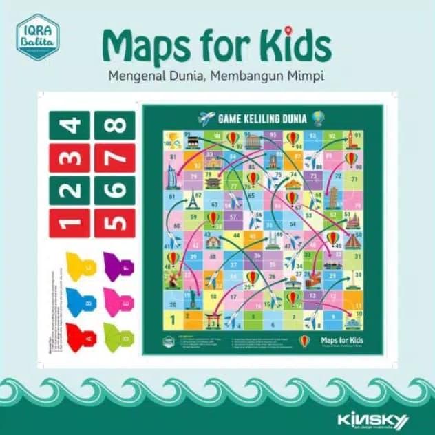 Jual Peta Dunia Anak Maps For Kids Iqra Balita Di Seller Noelle ...