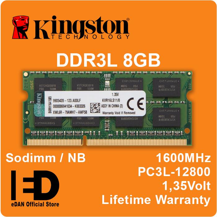 Jual Ram laptop Kingston SODIMM 8GB DDR3L PC3L 12800 DDR3 1600MHz sodim - Kab. Bekasi - eDAN ...