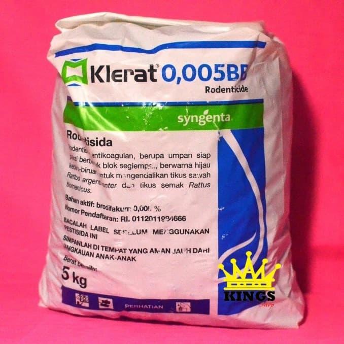 Jual Klerat 0,005 BB 5 kg Racun Tikus Ampuh Bahan Aktif Brodifakum ...