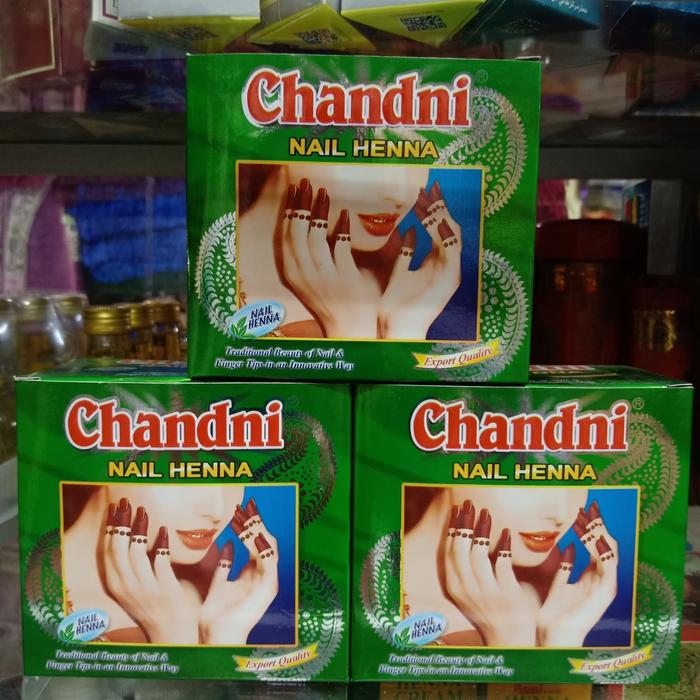 Jual Henna/pacar Kuku Henna Chandani Nail/1 Lusin 100%original Pakistan ...