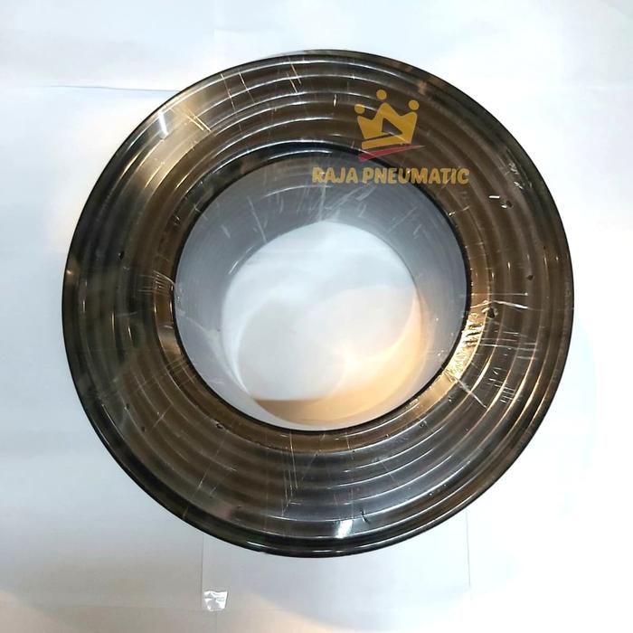 Jual SELANG ANGIN PNEUMATIC OD 14MM ID 10MM 1 ROLL 100M BAHAN PU HITAM ...