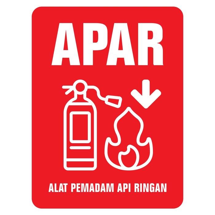 Jual RAMBU APAR ALAT PEMADAM API RINGAN - 15X20CM SIGNAGE - Kota ...