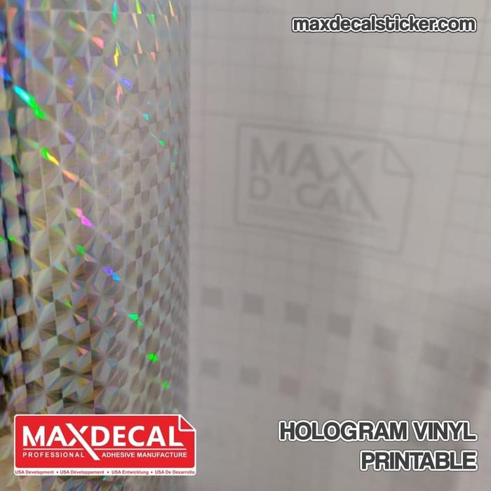 Jual MAXDECAL 7100 Sticker HOLOGRAM PRINTABLE Cutting Lebar 60 cm ...