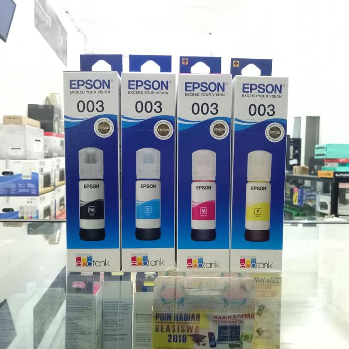 Jual Tinta Epson 003 BK, C, M, Y Original untuk Epson L1110 L3110 L3150 ...