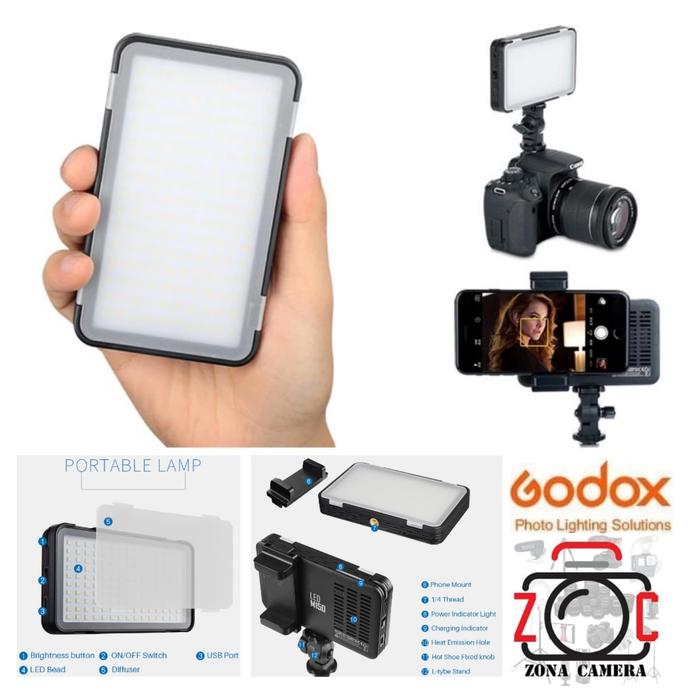 Jual Godox LED M150 Video Light Lampu LEDM150 Vlog Smartphone Lighting ...