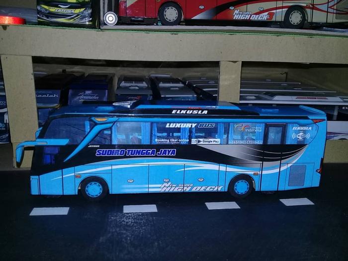Jual Miniatur Bus STJ Sudiro Tungga Jaya SHD Biru - Kab. Kebumen ...
