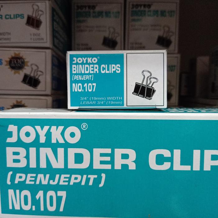 Jual BINDER CLIP NO 107 JOYKO / Penjepit kertas - Jakarta Utara ...
