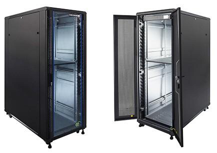 Jual CLOSE RACK 42U DEPTH 1150MM GLASS DOOR / INDORACK / RACK SERVER ...