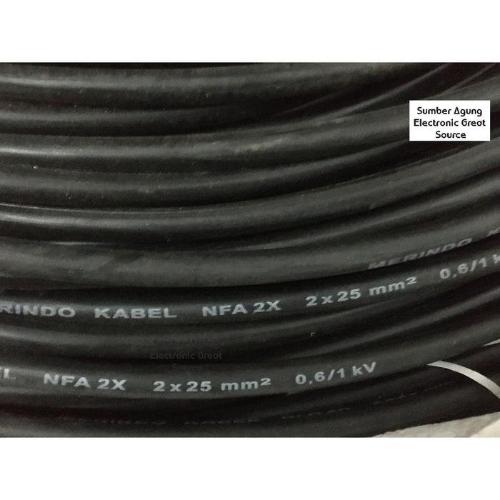 Jual Kabel DX 2x25 Dari Tiang Listrik Ke Rumah NFA Merk Merindo METERAN ...