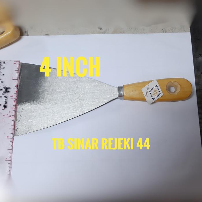 Jual Kape Besi Gagang Kayu 4 inch Scraper Kapi 4 inch - Jakarta Pusat ...