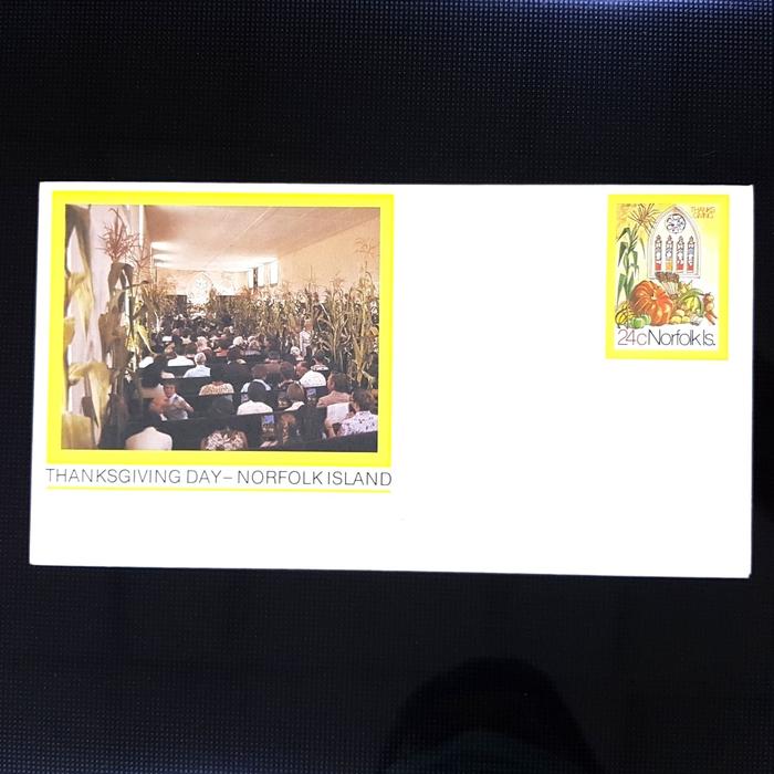 Jual Perangko/prangko Sampul surat THANKSGIVING DAY - NORFOLK ISLAND ...