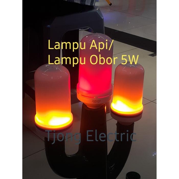 Jual Lampu Api / Lampu Obor LED 5 Watt Fitting e27 / Lampu Hias LED 5W ...