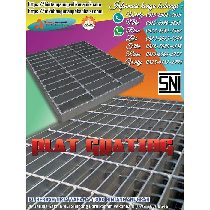 Jual PLATE GRATING GALVANIS 25mm X 4.5mm X 6100mm X 905 Mm. - Kota ...