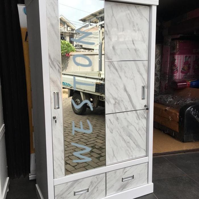 Jual LEMARI PAKAIAN 2 PINTU MULTIPLEK TEBAL DUCO HPL - Kab. Bogor ...