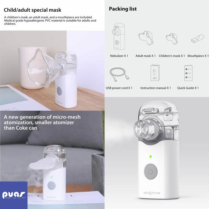 Jual Andon Health Micro-Atomizer Nebulizer Asthma Inhaler Terapi ...