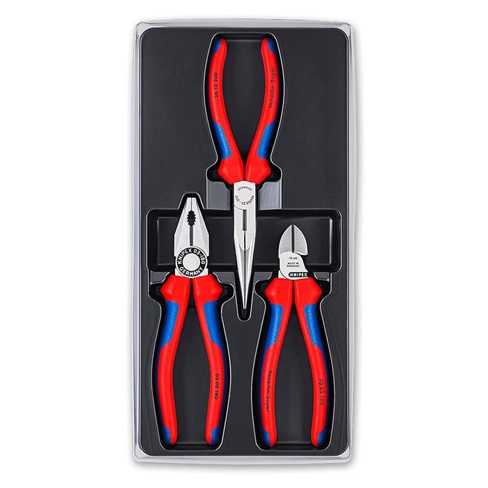 Jual Tang Kombinasi Potong Lancip 00 20 11 KNIPEX Assembly Pliers Set 3 ...