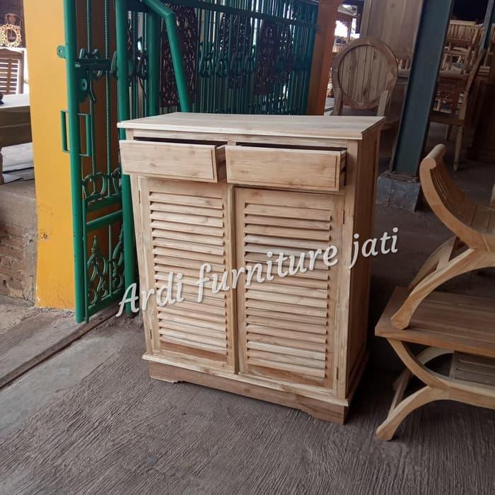 Jual Nakas minimalis lemari pakian kecil kayu jati almari pendek jepara ...