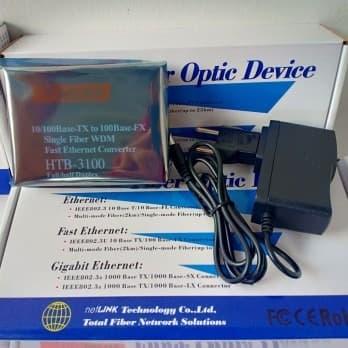 Jual Htb Converter Lan To Fiber Optic 10/100mbps - Htb 3100 A/b ...