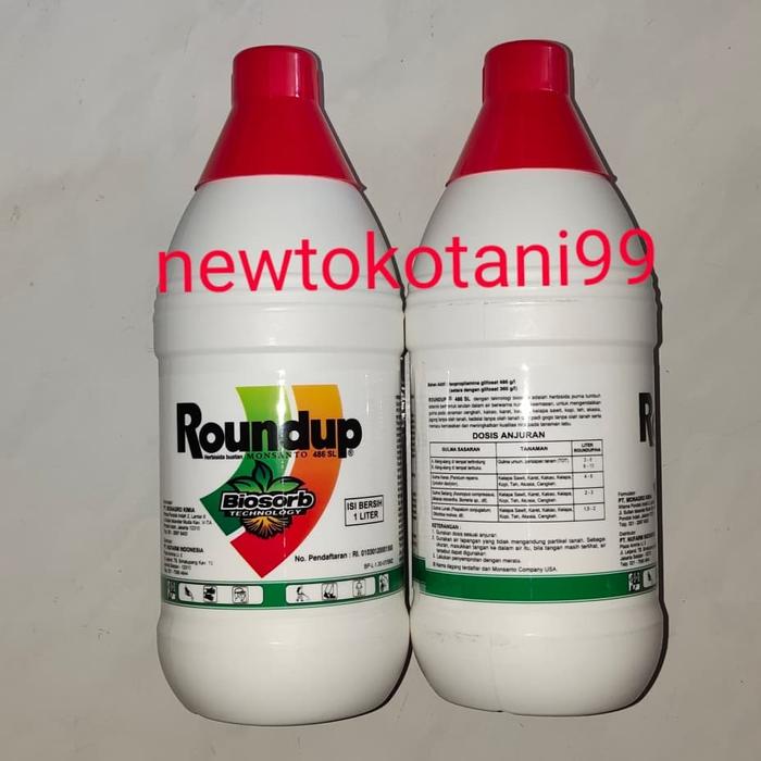 Jual herbisida ROUNDUP 1 liter racun rumput glifosat mati sampai ...