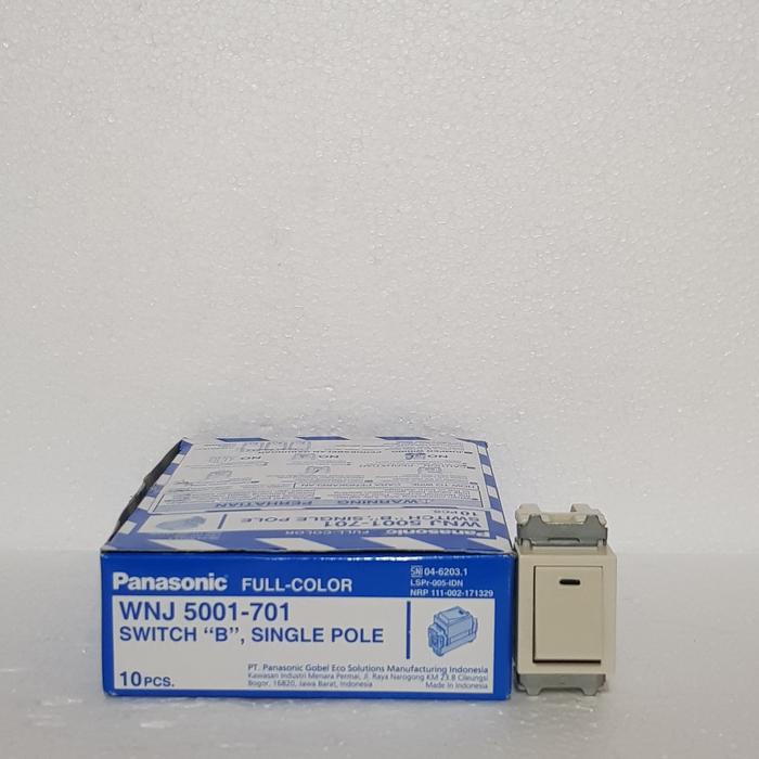 Jual Mata Saklar Panasonic WNJ5001-701 Switch B Single Pole WNJ 5001 ...