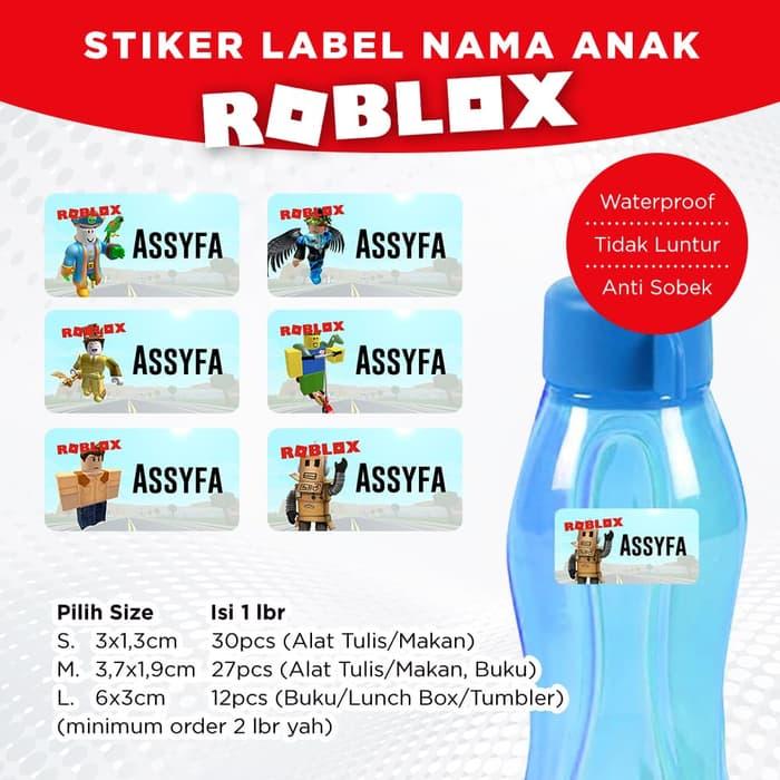Jual Stiker Label Nama Anak / Label Nama - ROBLOX - Jakarta Barat ...