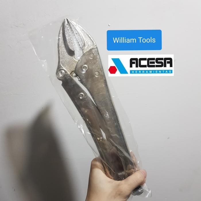 Jual Tang Buaya Lurus / Grip Pliers Straight Jaws 12" ACESA - Jakarta ...