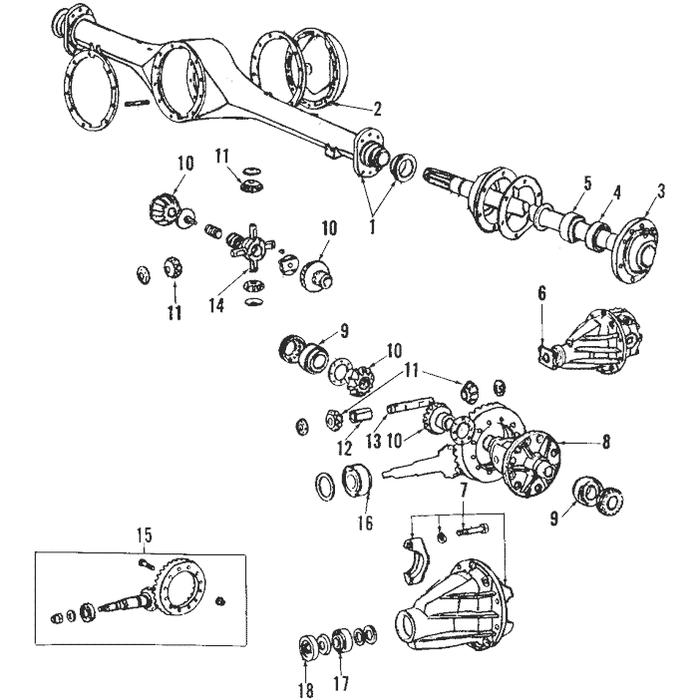 Jual Gear Kit, Differential, Rear, Toyota untuk Toyota Innova/Kijang ...