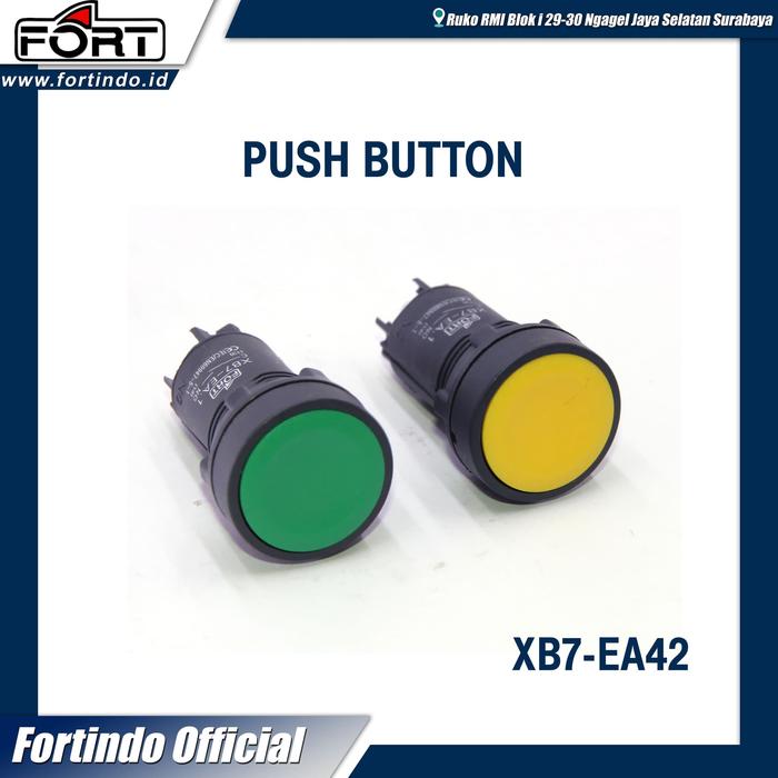 Jual Push Button XB7-EA42 1NO/1NC MERAH KUNING HIJAU FORT - Kota ...