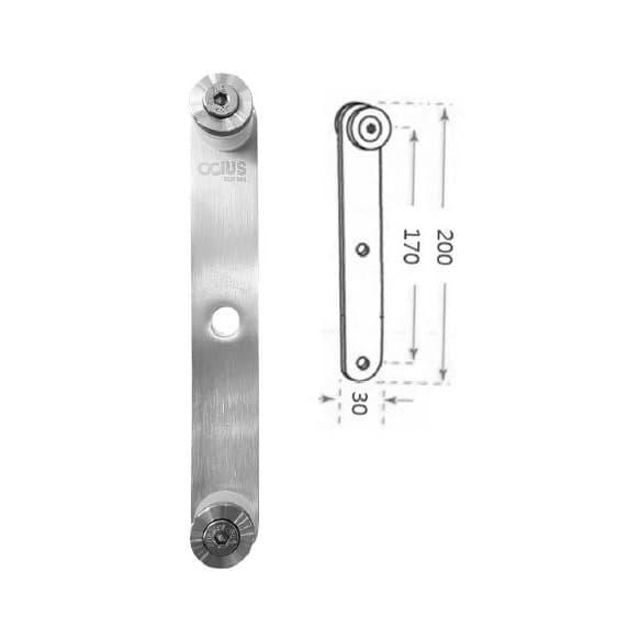 Jual Plat Railing Kaca Double 2 sisi Kiri Kanan Plat Railing Kaca ...