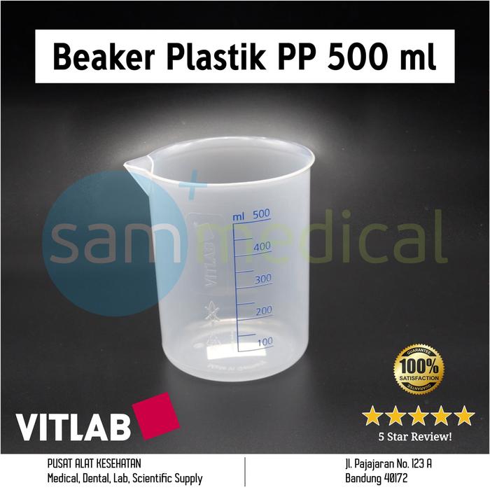 Jual Vitlab Beaker Plastik PP 500ml - Kota Bandung - SAM MEDICAL ...