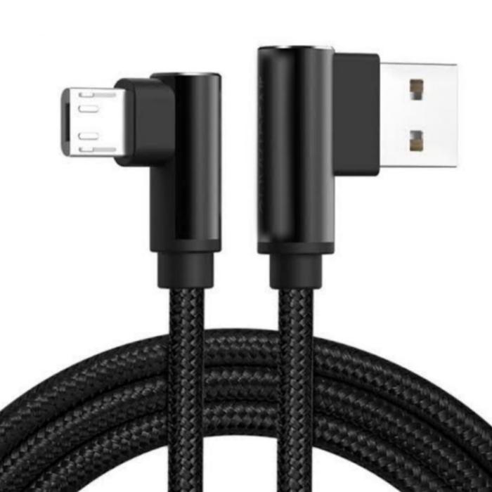 Jual kabel charger colokan L shape micro USB cable data game android ...