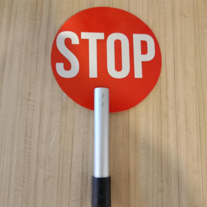 Jual SIGN PLAT K3 RAMBU SAFETY STOP STOP UK DIAMETER 20CM PEGANGAN 20CM ...