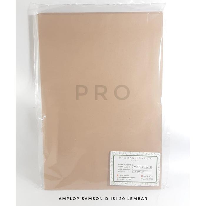 Jual Amplop Coklat SAMSON D FOLIO POLOS ISI 20 LEMBAR ECERAN - Kota ...