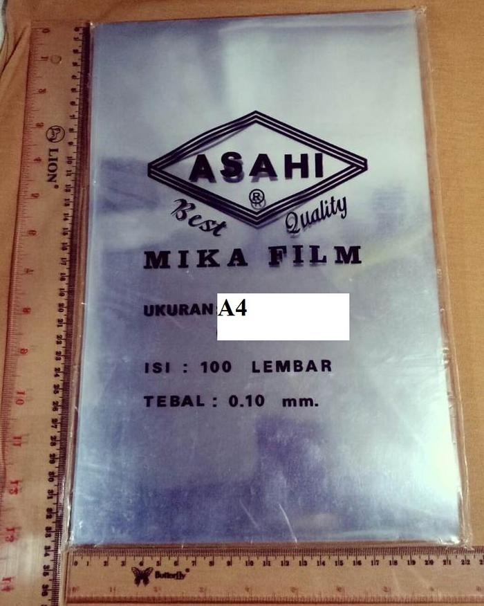 Jual Plastik Mika Mica Film A4 Asahi Bagus Murah 20 lembar READY STOCK ...