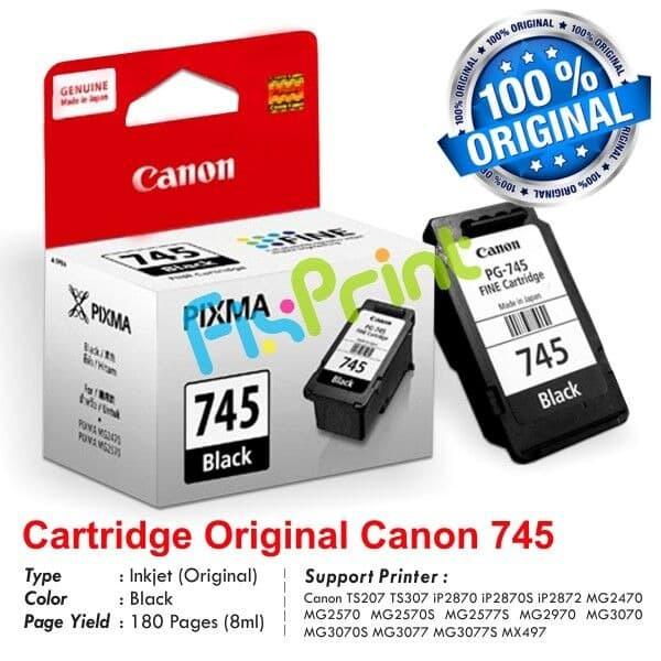 Jual Tinta Canon PG 745 Black ORIGINAL Catridge PG745 Katrid PG-745 ...