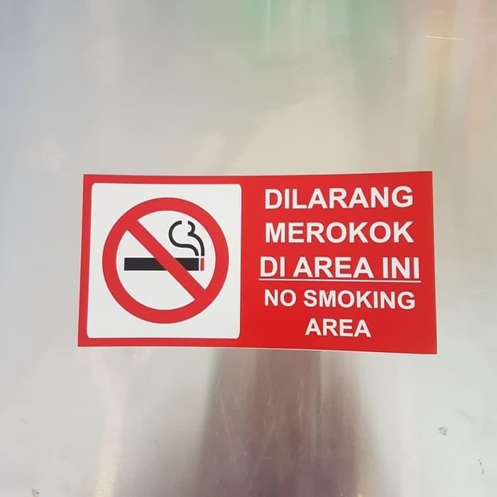 Jual STICKER K3 RAMBU SAFETY DILARANG MEROKOK 10X20CM - Jakarta Barat ...