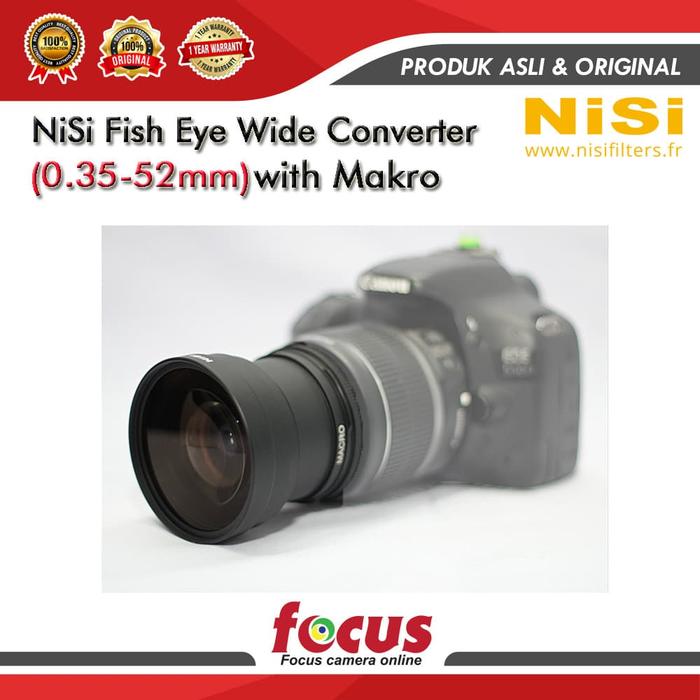 Jual Nisi Fish Eye Wide Converter 0.35 x 52mm with Macro - Jakarta ...