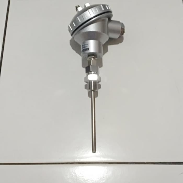 Jual RTD PT100 Temperature Sensor 1/2" NPT Panjang 6*100mm Range -200 ...