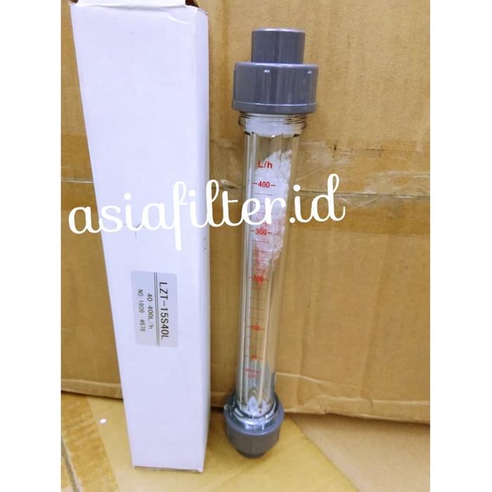 Jual 400 LITER PER JAM L/H FLOW METER AIR ROTAMETER WATER FLOW PIPA ...