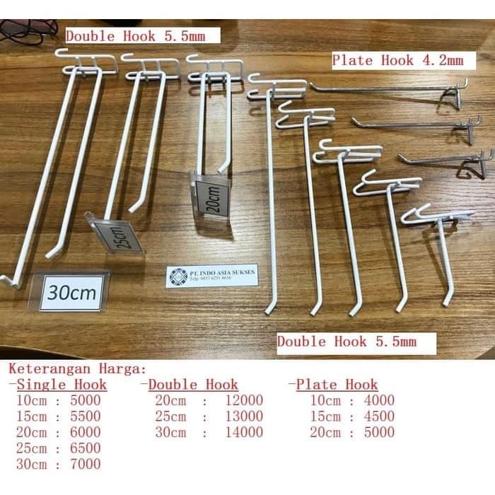 Jual Netting Hook Double 25cm - Gantungan Ram Double 25cm - Jakarta ...