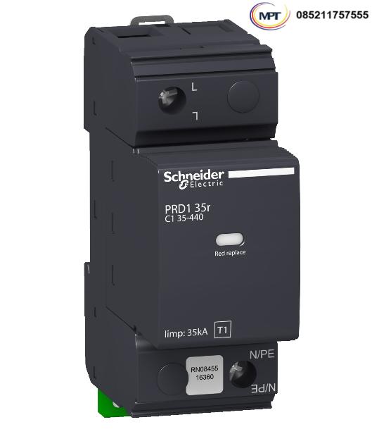 Jual Surge Arrester Tipe 1 PRD1 35r 1 Pole 50kA 230/400V - 440V ...