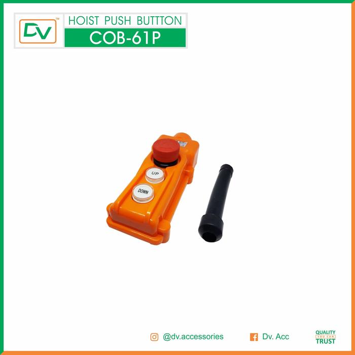 Jual HOIST PUSH BUTTON 2 TOMBOL + EMERGENCY STOP / COB-61P - Kota ...