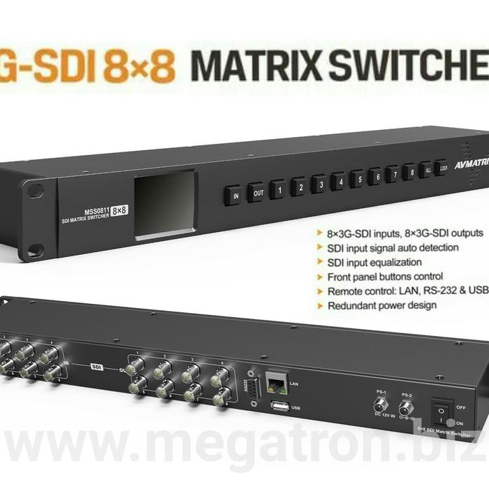 Jual 3G-SDI Matrix Switcher 8x8 (8 input - 8 output) - Jakarta Barat ...