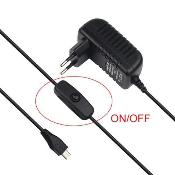 Jual Adaptor Power Supply 5V 3A REAL Micro USB untuk Raspberry Arduino ...