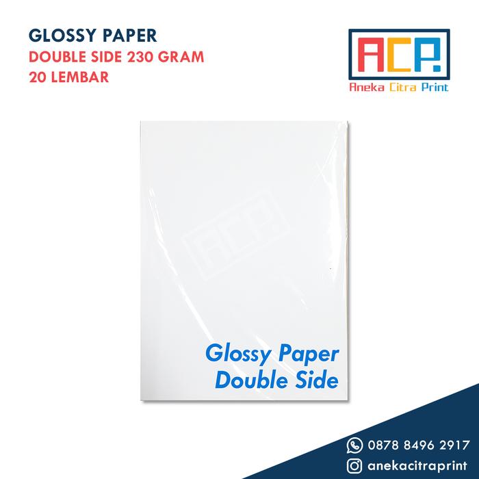 Jual Kertas Foto / Glossy Photo Paper Double Side ( 2 Sisi ) - Jakarta ...